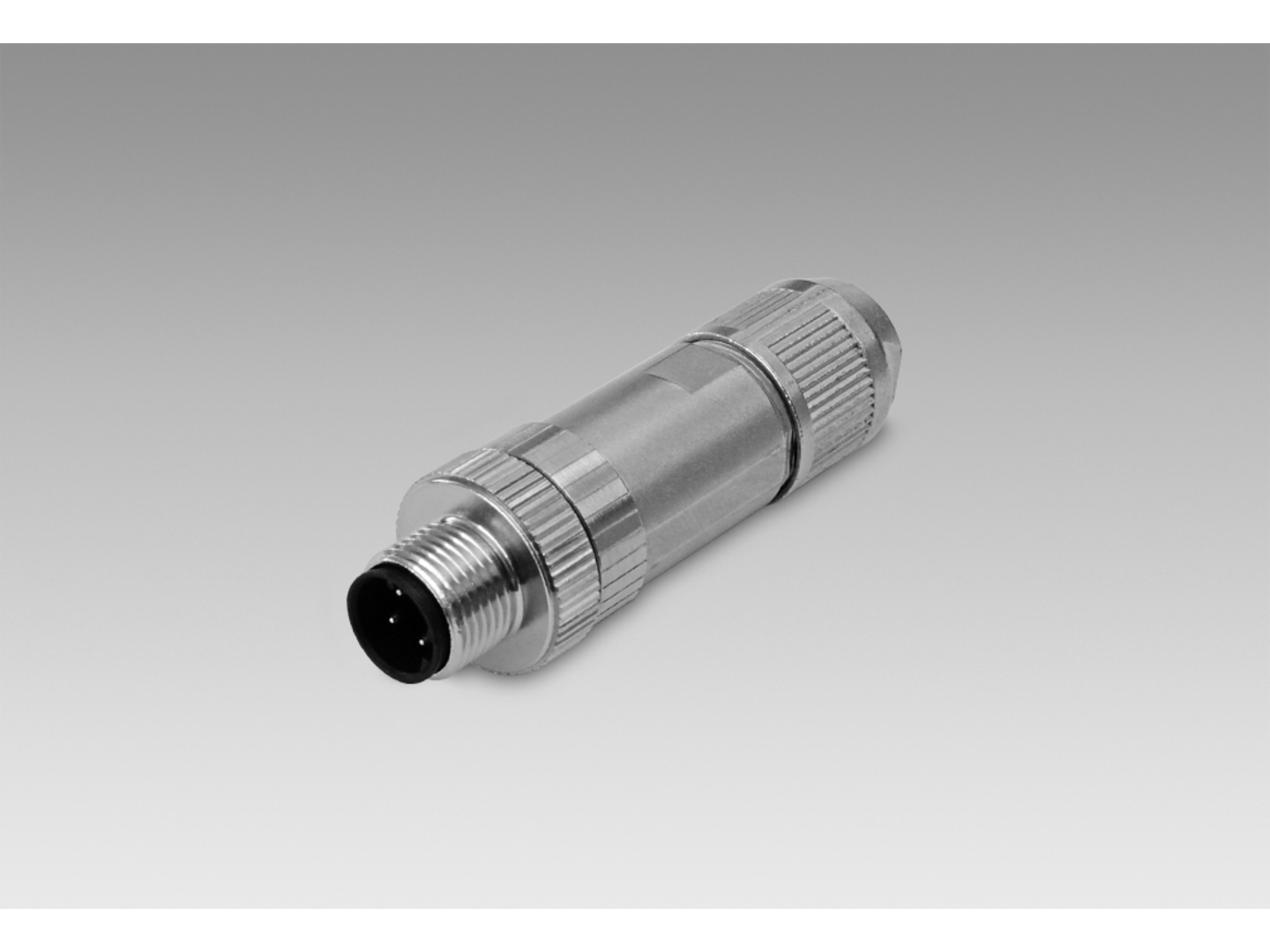 Cable connector M12, 4-pin, straight, D-coded, without cable (Z 185.S01 ...