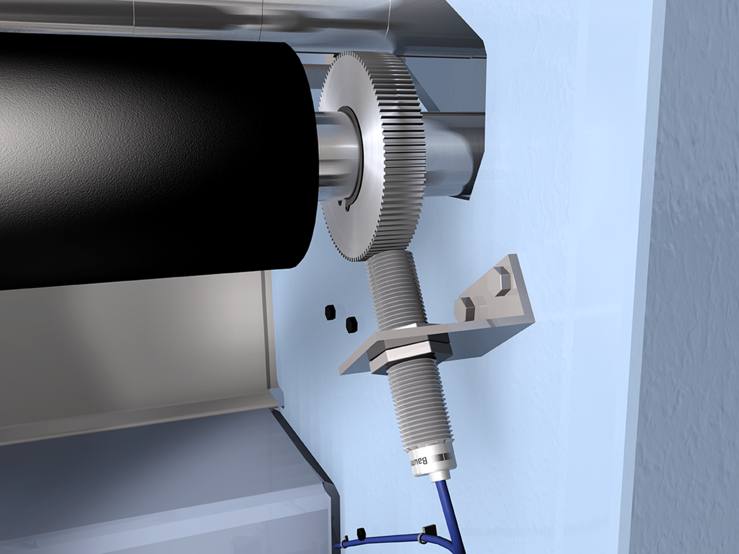 Bearingless gearwheel sensors from Baumer for the detection of speed ...