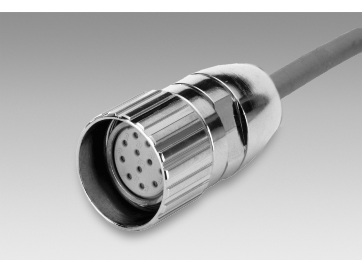 Female connector M23, 12-pin, 5 m cable (Z 194.M05) | Cables ...