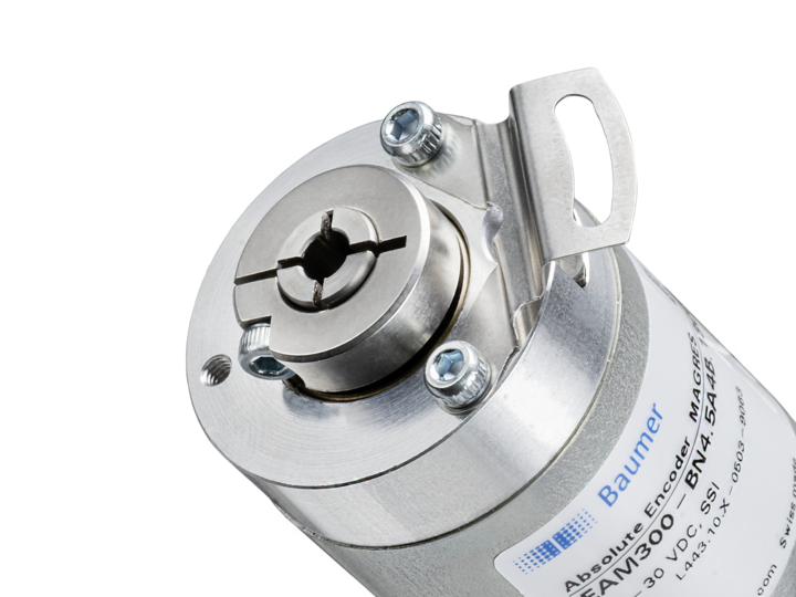 Set of spring plate - EAM300 | Mounting hollow shaft encoders | Baumer USA