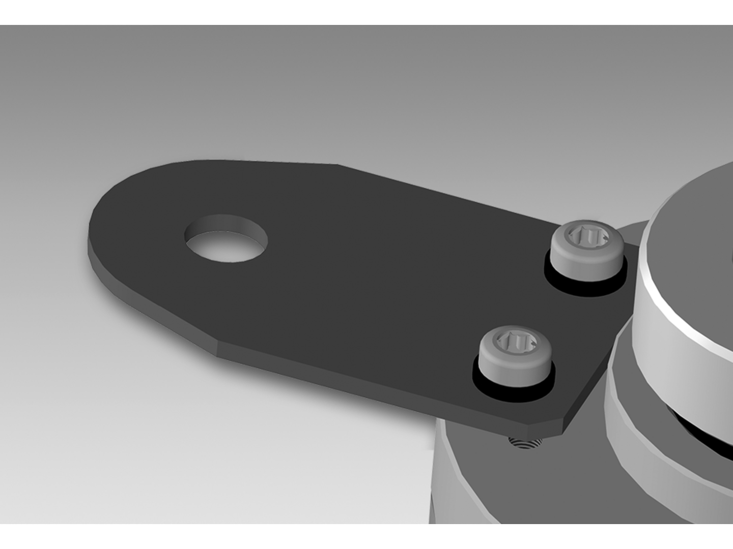 Rigid mounting plate, 1-arm (mounting kit 099) | Mounting hollow shaft ...