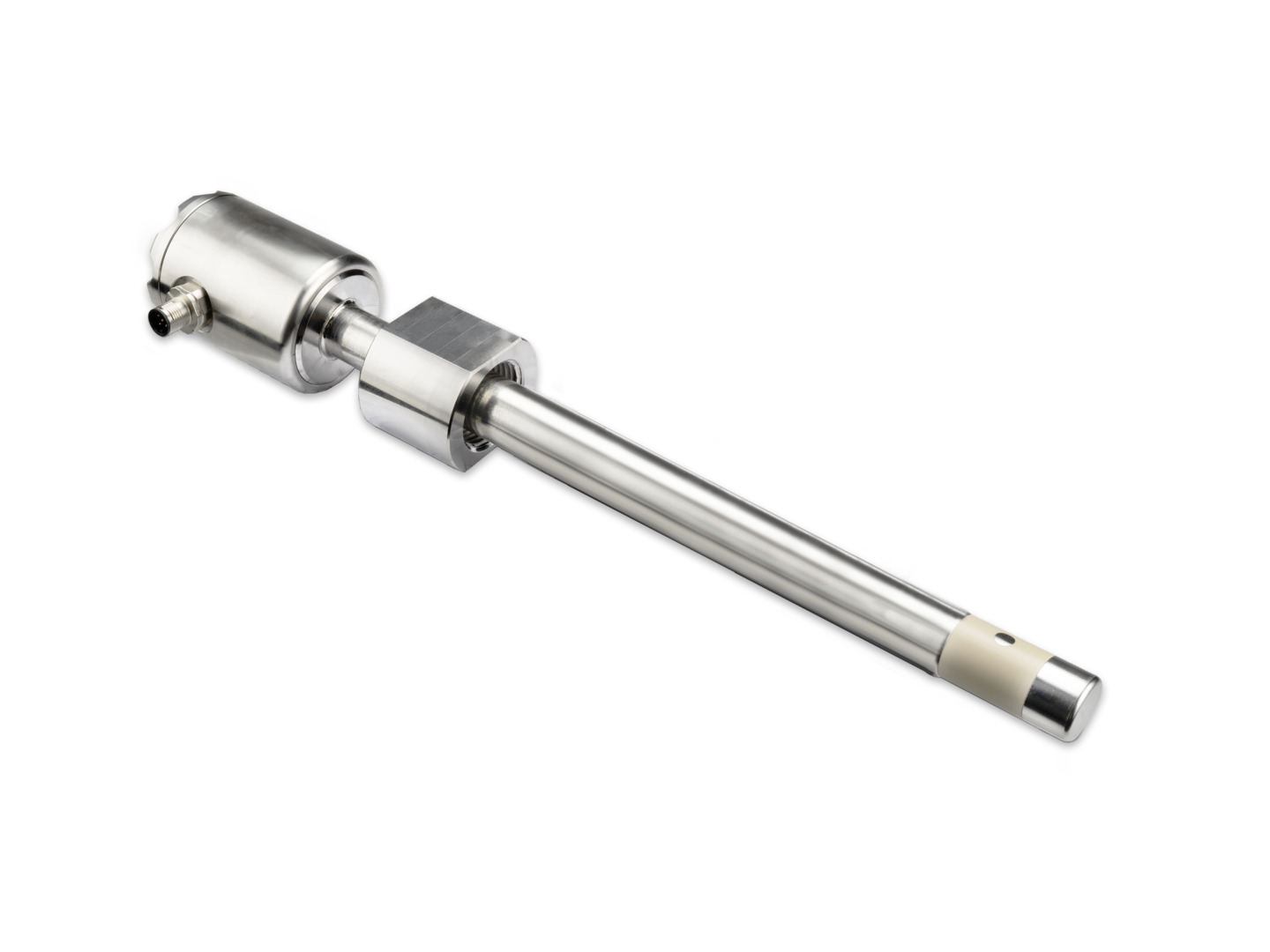 Magnetic-inductive immersion flow sensor for pipe diameters up to ...