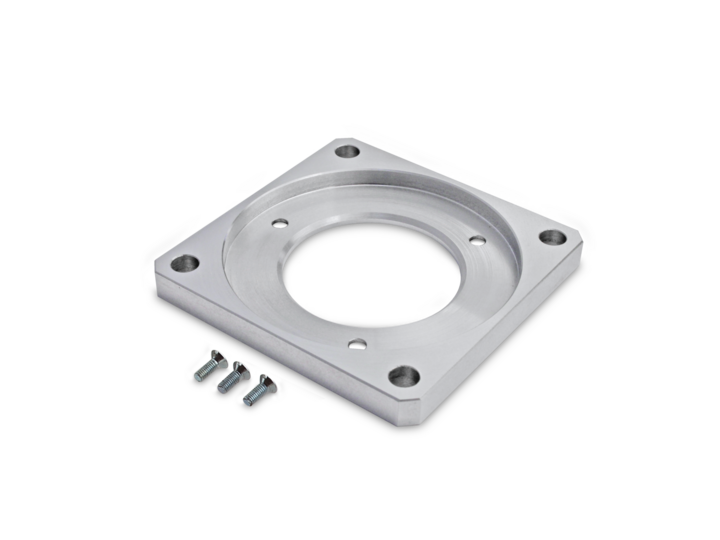 Adaptor plate for clamping flange | Mounting solid shaft encoders ...
